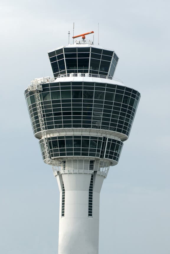 White Airport Control Tower Stock Photo - Image of traffic, control ...
