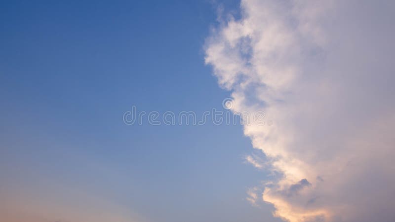 White Airy Clouds with a Blue Sky Background Stock Image - Image of ...