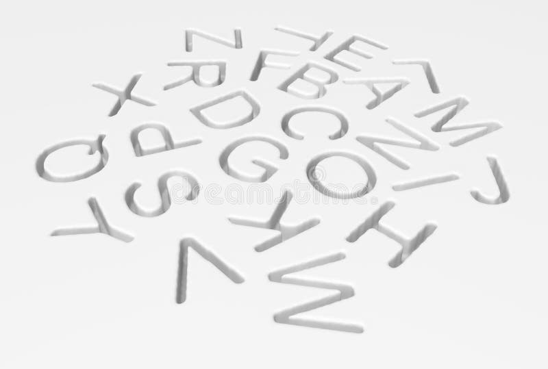 White Alphabet Empty Form stock illustration. Illustration of language ...