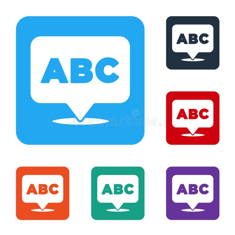 Alphabet Icons Isolated Square Stock Illustrations – 1,800 Alphabet ...