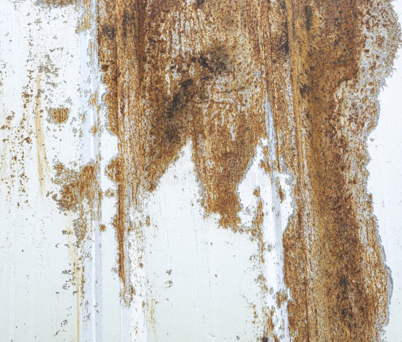 Aluminum Construction Panel with Rust Stock Image - Image of metal ...