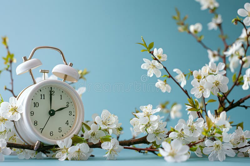 White Analog Clock is Set To the Time of 10:00. Stock Photo - Image of ...