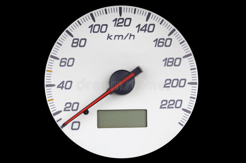 White Analog Speedometer Red Needle Stock Photos - Free & Royalty-Free ...