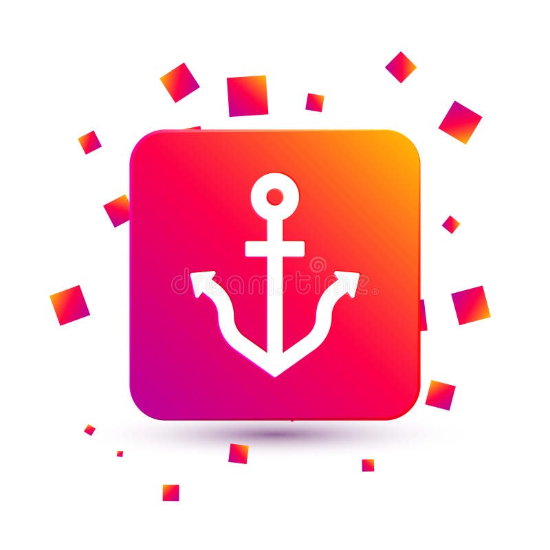 Anchor button icon stock vector. Illustration of globe - 22973557