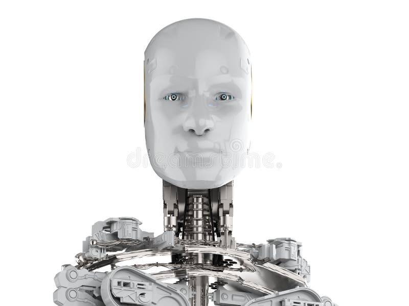White android robot stock illustration. Illustration of robot - 109758927