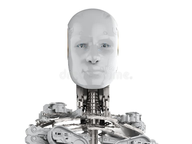 White android robot stock illustration. Illustration of robot - 109758927