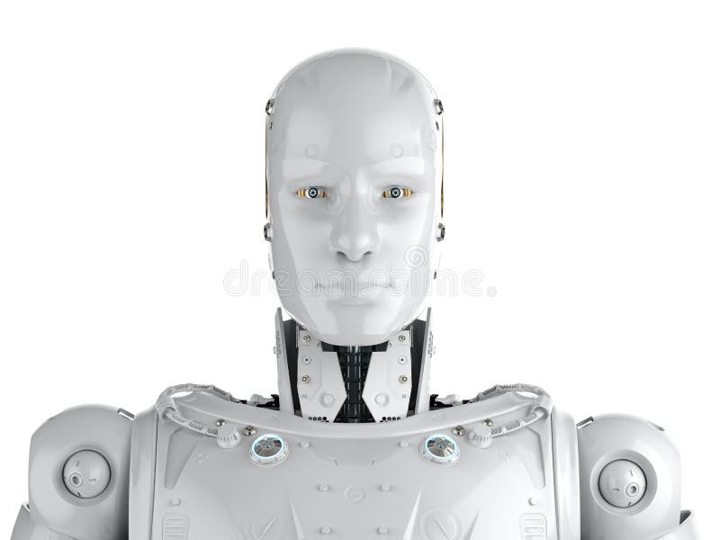 White android robot stock illustration. Illustration of intelligence ...