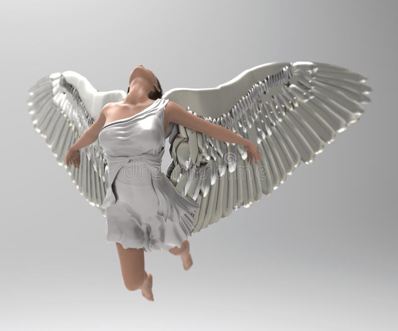 White angel stock illustration. Illustration of heaven - 59077603