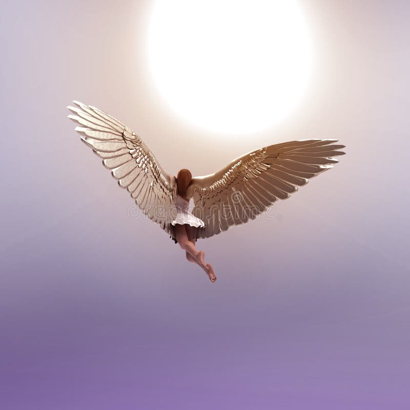 White angel stock illustration. Illustration of fantasy - 59121360