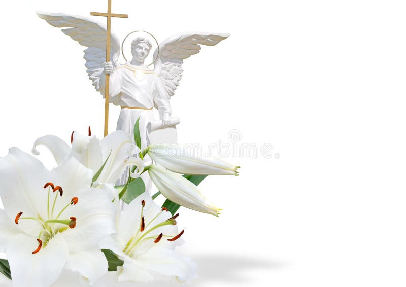 Easter and Lily stock illustration. Illustration of christian - 4556516