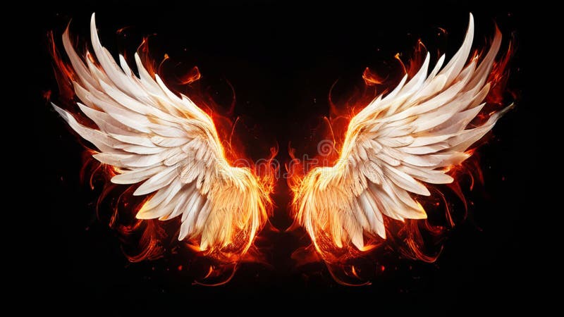 Angel Wings On Fire