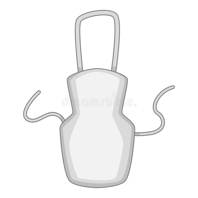 White Apron Icon, Cartoon Style Stock Vector - Illustration of home ...