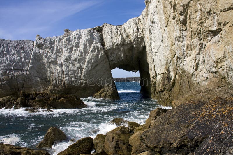 The White Arch stock photo. Image of rhoscolyn, isle - 10742450