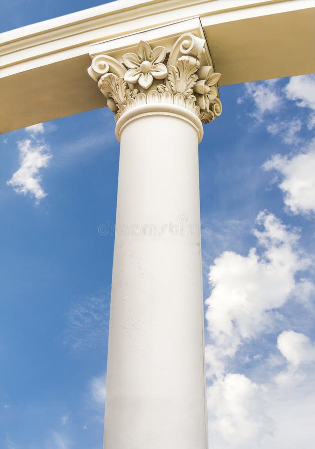 White architectural column stock photo. Image of backgrounds - 67081778