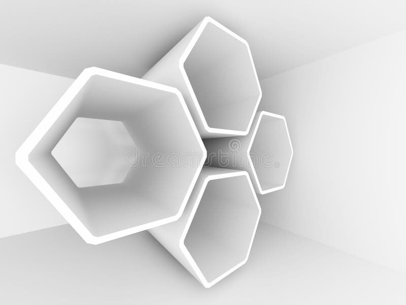 White Architecture Construction Design Background Stock Illustration ...