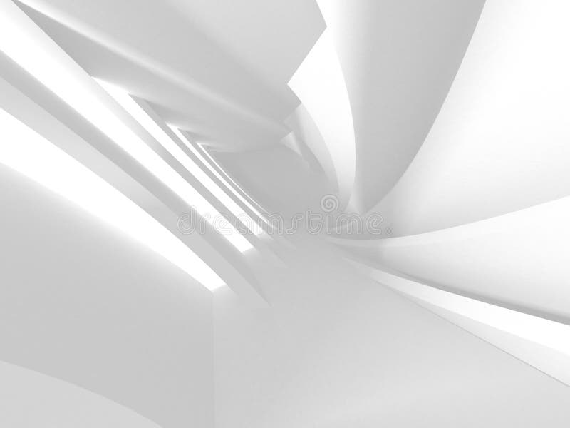 White Architecture Construction Modern Interior Background Stock ...