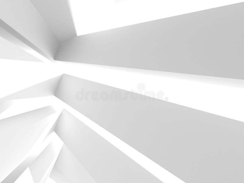 White Architecture Construction Modern Interior Background Stock ...