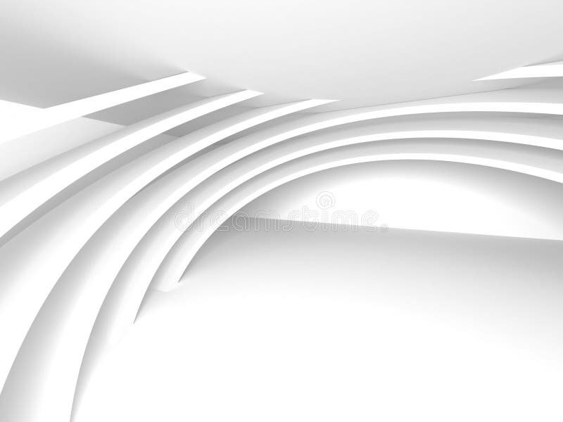 White Architecture Construction Modern Interior Background Stock ...