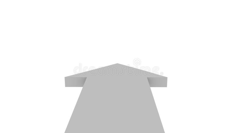 White arrow stock illustration. Illustration of water - 95515024
