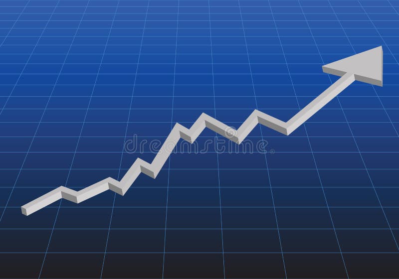 The Stock Market is Rising stock vector. Illustration of investment ...