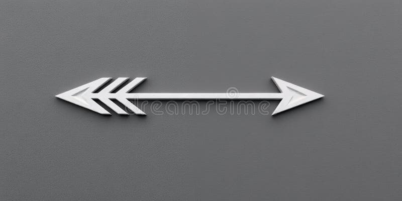 Arrow Design on a Neutral Background Representing Direction and ...