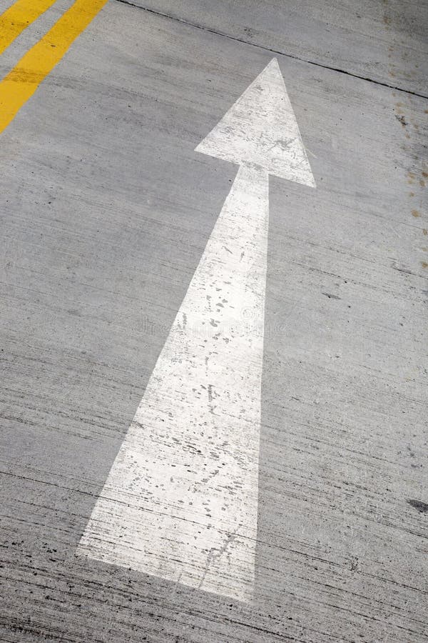 White Arrow Sign stock photo. Image of white, direction - 64292756
