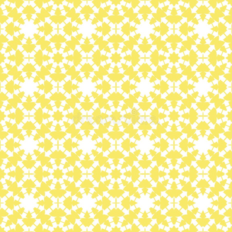 White Arrows Background on Yellow.Trendy Geometric Seamless Pattern ...