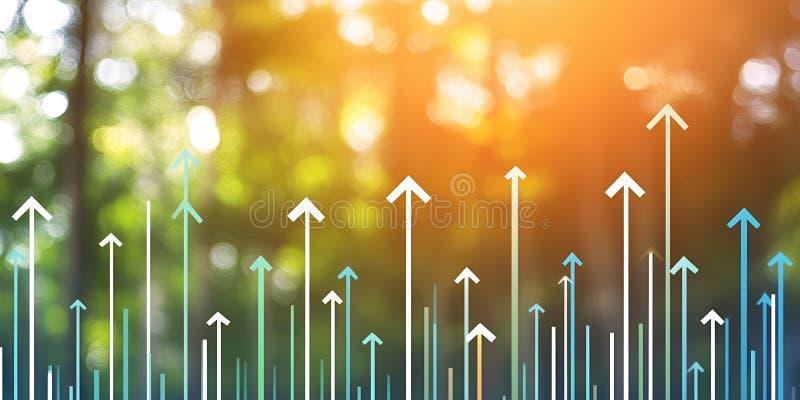 White arrows pointing up stock illustration. Illustration of white ...