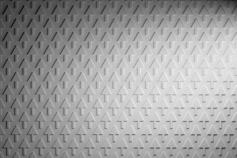 White arrows pointing up stock illustration. Illustration of sign ...