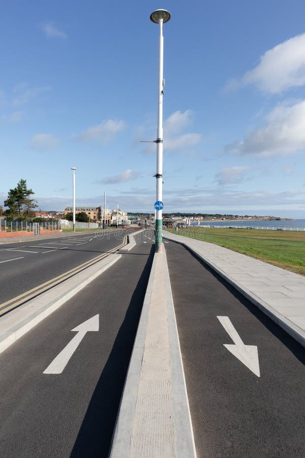 White Arrows Showing Direction of Travel Painted on Cycle Paths in ...