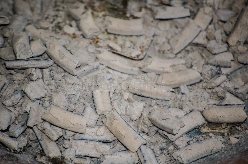 White Ashes Pattern Texture in Close Up in Selective Focus. Stock Photo ...