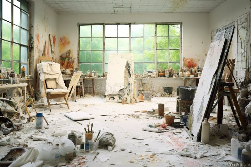 White Atelier. the Root of the Artist S Craft or Artist S Studio ...