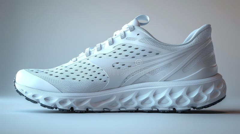 White Athletic Shoe with Modern Design - Generative Ai Stock ...