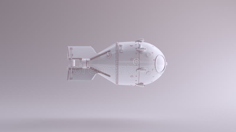 White Atomic Bomb Nuclear Weapon Stock Illustration - Illustration of ...