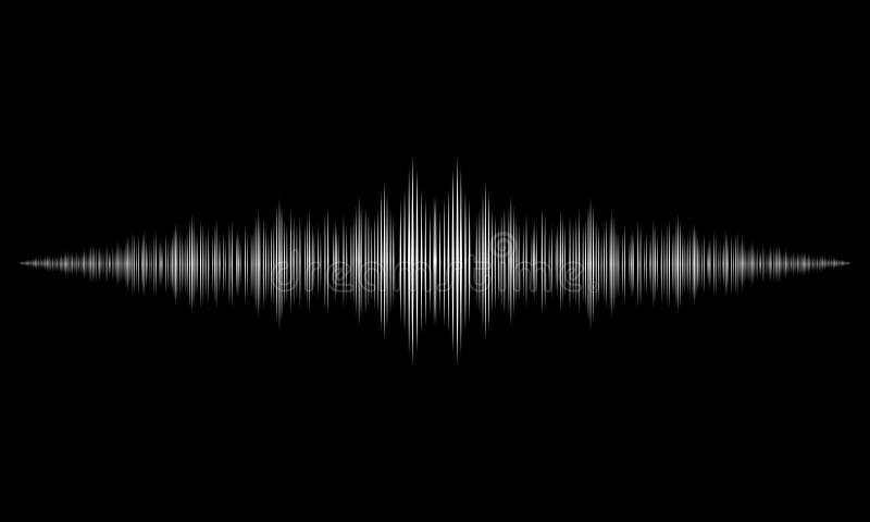 Colorful Audio Sound Waves on Black Background .Sound Wave. Level, Song ...