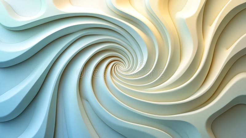 White Backdrop with Abstract Wave Design. Creative Architectural Idea ...