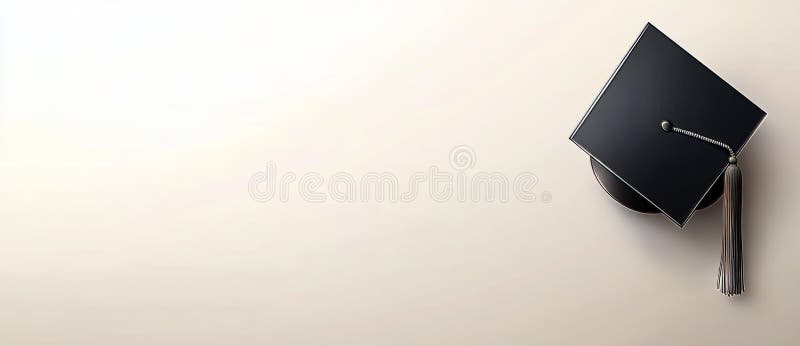 A White Backdrop Featuring a Graduation Cap, Offering Ample Room for ...