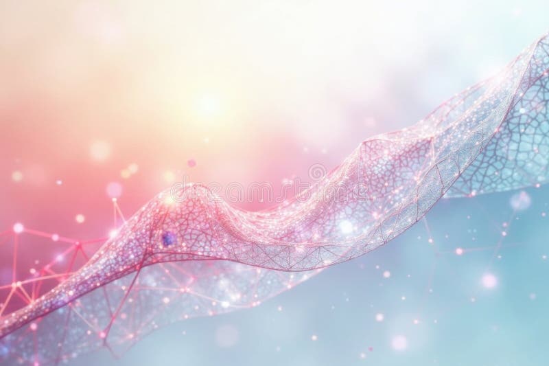 White Backdrop, Interconnected Low Poly Lines, Future, Connection Stock ...