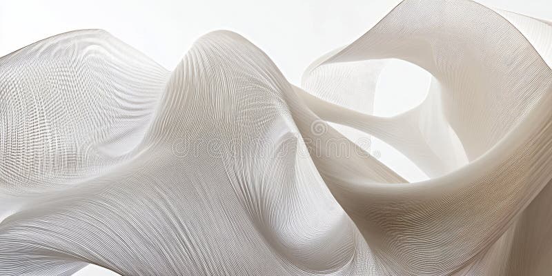 A White Backdrop with Large, Soft Curving Lines that Seem To Flow in ...