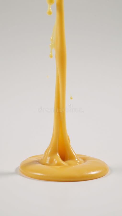 White Backdrop with Melted Cheese Sauce Spill Stock Illustration ...