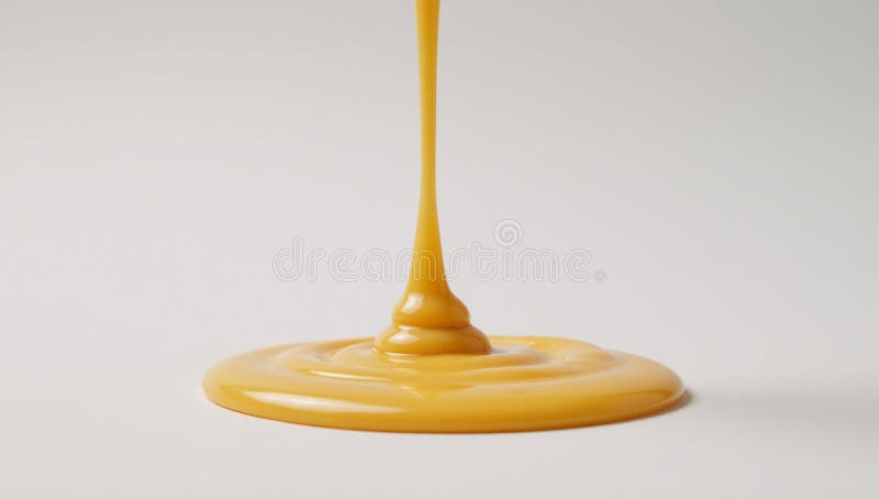 White Backdrop with Melted Cheese Sauce Spill Stock Illustration ...