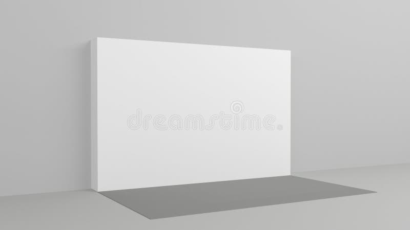 White Backdrop 3x5 Meters in Room with Grey Paint on Wall. 3d Render ...