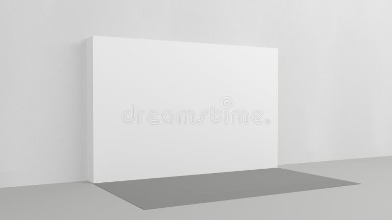 White Backdrop 3x5 Meters in Room with Grey Paint on Wall. 3d Render ...