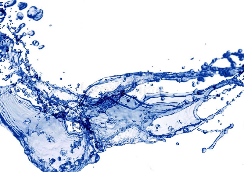 White Background with Abstract Blue Splashes Stock Illustration ...