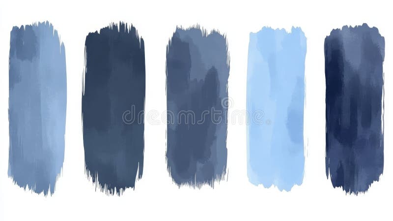White Background with Artistic Blue Brush Strokes for a Creative Design ...