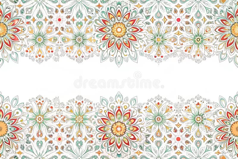 White Background with Beautiful Abstract Pattern, Banner Design Stock ...