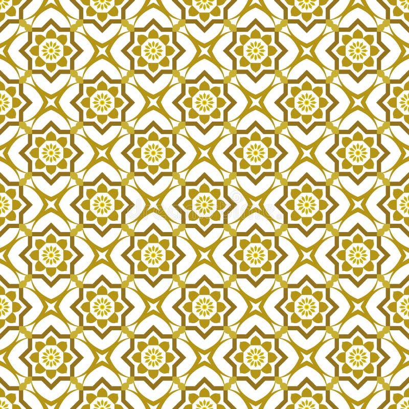 White Background with Beautiful Gold Ornaments Stock Vector ...