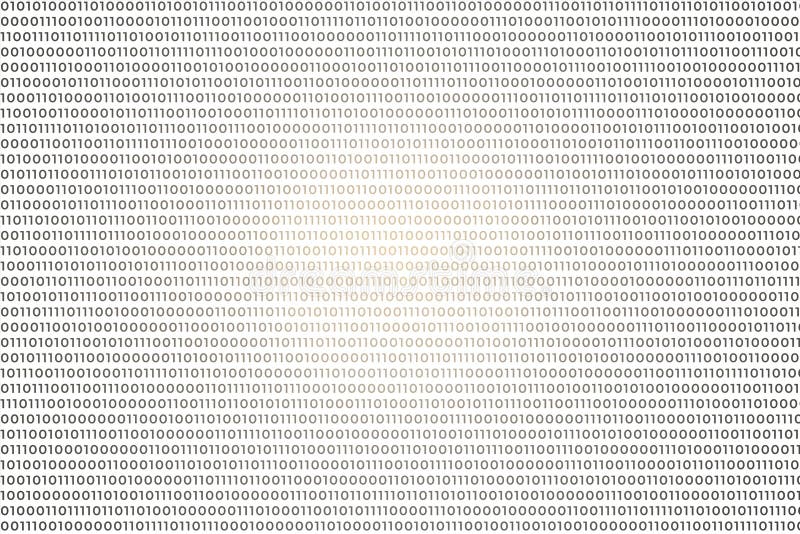 White Background with Binary Code Numbers Stock Vector - Illustration of futuristic, abstract ...