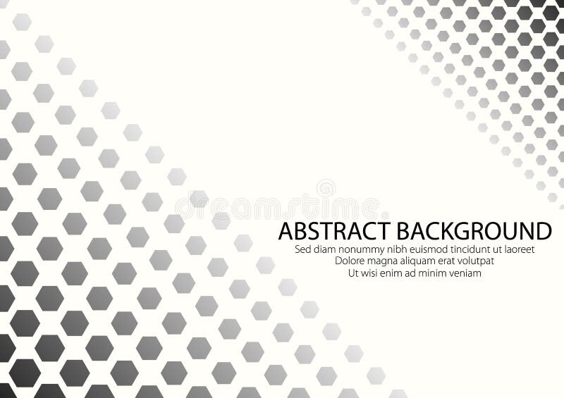 White Background with Black Color Hexagonal Shape Side. Modern Design ...