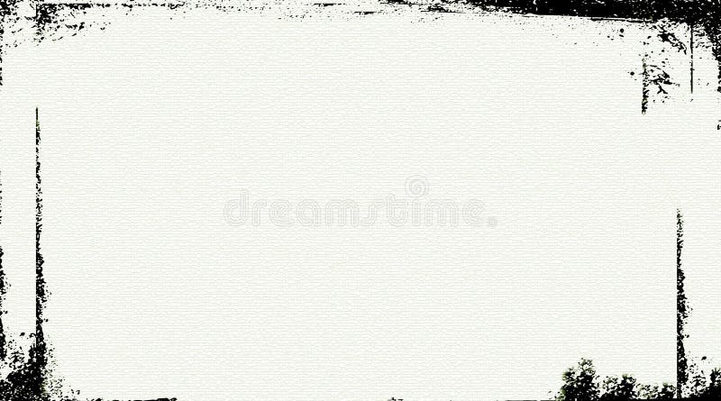 White Background with Black Grunge Frame Stock Photo - Image of white ...